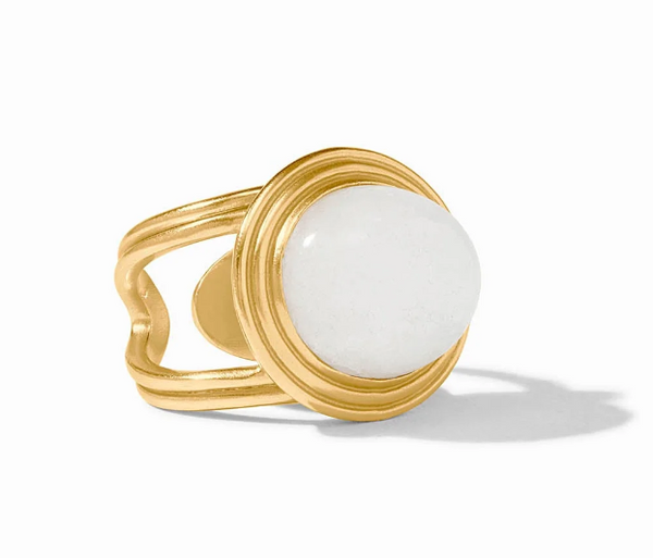 Portofino Statement Ring | White Jade – Peachtree Place