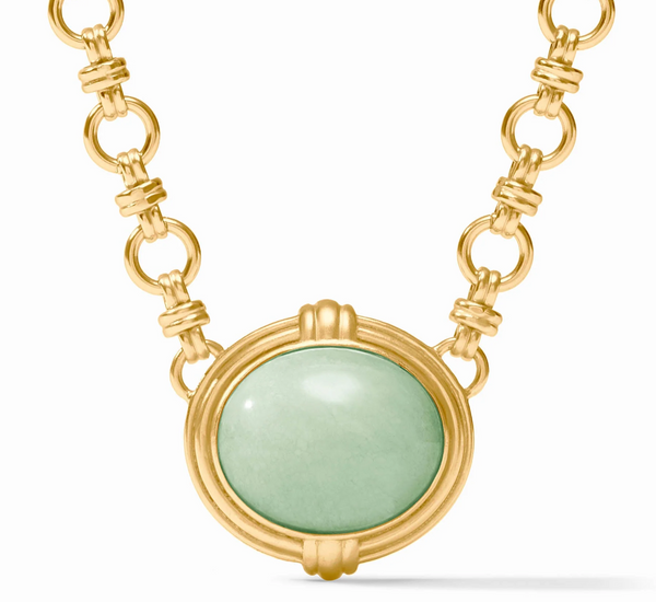 Portofino Demi Necklace | Aqua Jade – Peachtree Place