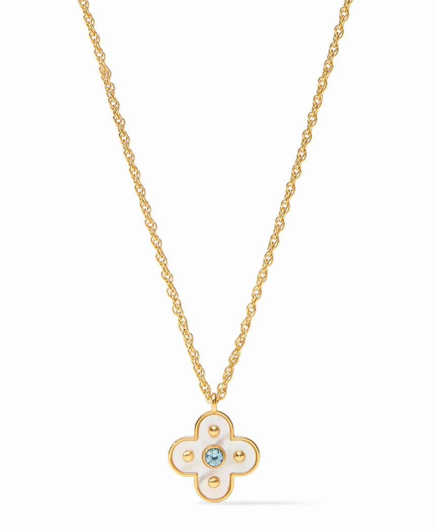 Colette Delicate Necklace | Chalcedony Blue – Peachtree Place