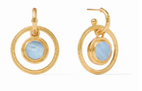 Astor 6-In-1 Charm Earring | Iridescent Chalcedony Blue – Peachtree Place